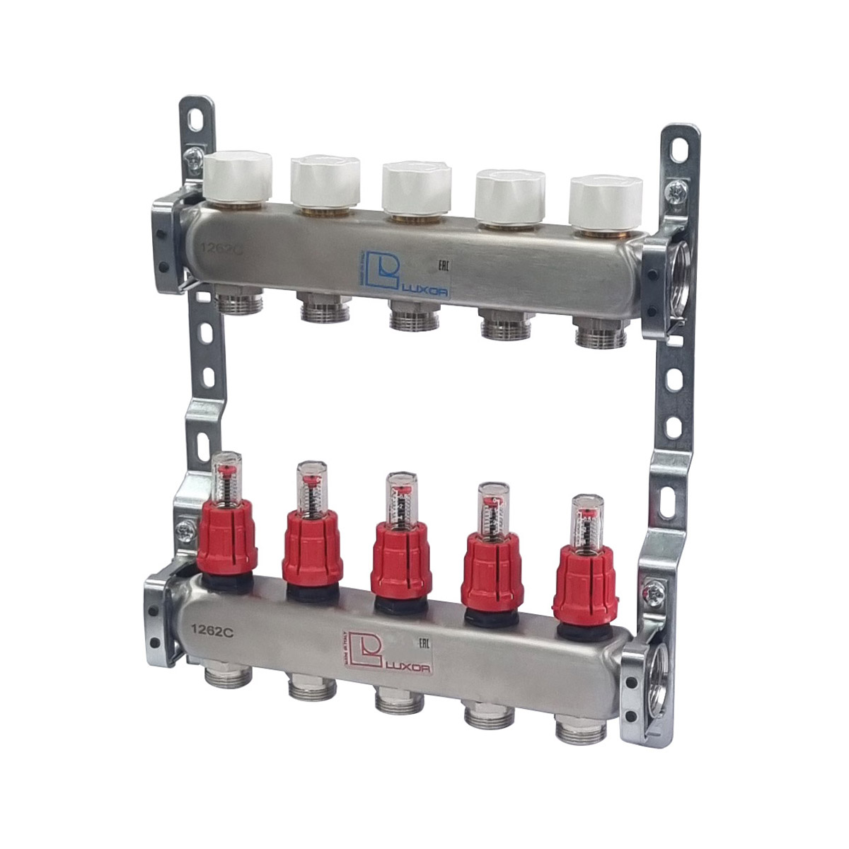 Razdjelnik s ventilom i pokazivačom protoka - 8 krugova