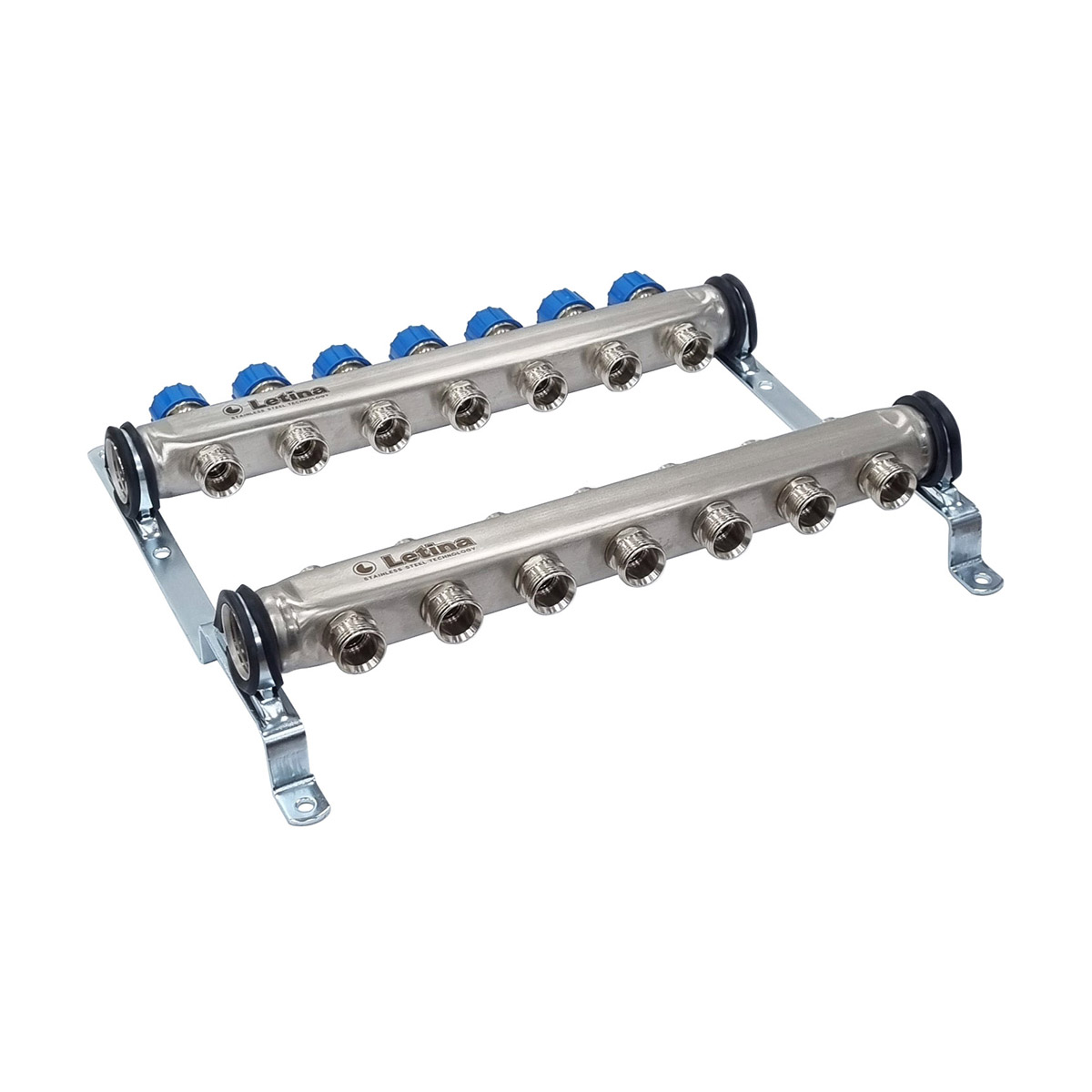 Razdjelnici radijatorski s ventilom 7 krugova - inox | Exterim