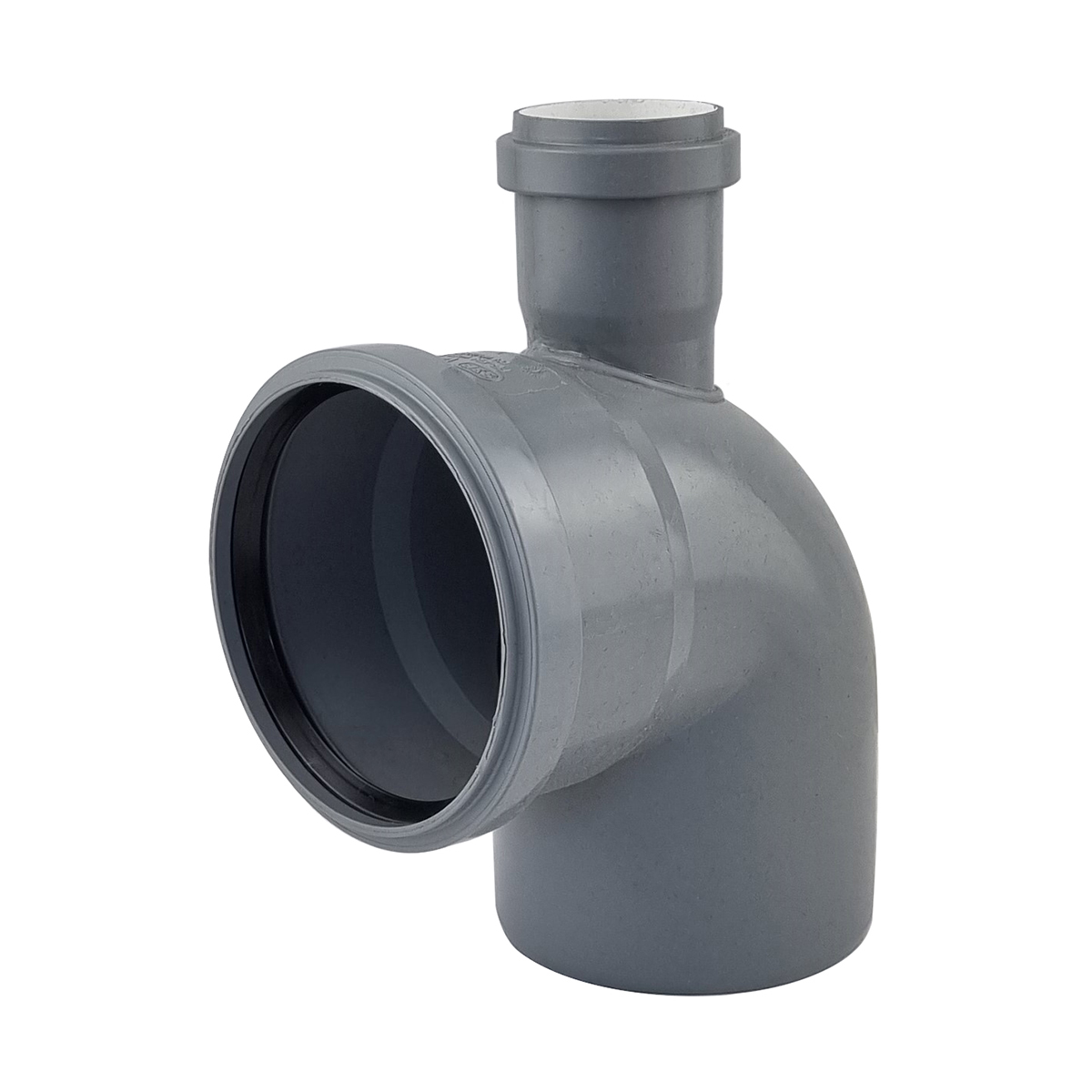 PVC koljeno fi 110/90° - frontalni priključak fi 50 | Exterim